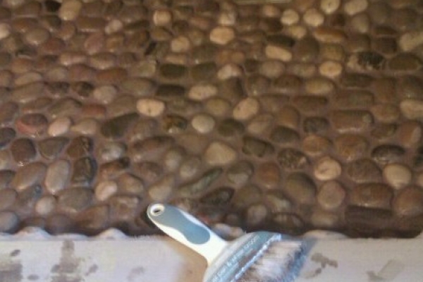 Installing a Pebble Shower Floor | Harrisburg, York, Lancaster